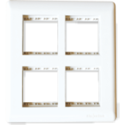 8 MODULE SQUARE FACE & MOUNTING PLATE | Finolex Cables.