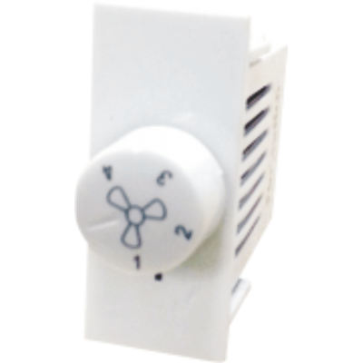 Stepped (4) Fan Regulator 1 Module 100W (360° Rotation) | Finolex Cables.